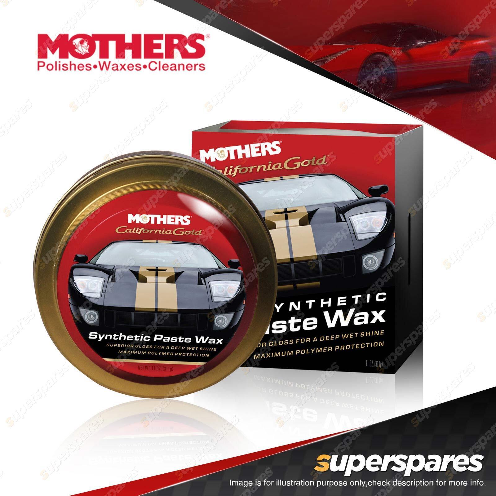 Mothers California Gold Synthetic Wax Paste 311g Superior Gloss Shine ...