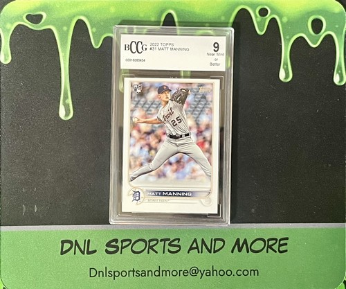 2022 Topps Matt Manning Bccg 9 | eBay.de