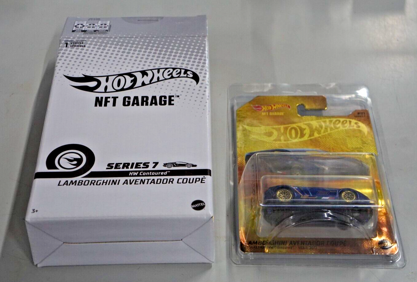 RARE 2023 Hot Wheels Garage SERIES 7 NFTH LAMBORGHINI AVENTADOR COUPE ...