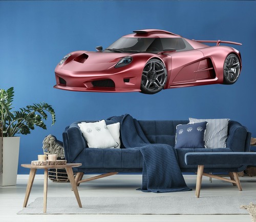 3D Expensive G1104 Car Wallpaper Mural Poster Transport Wall Stickers ...