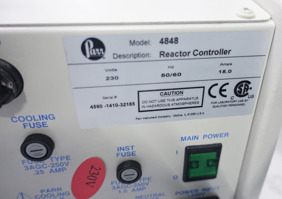 PARR 4598 MICRO STIRRED REACTOR 100mL 3000 psi w 4848 CONTROLLER | eBay