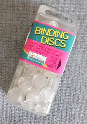Rollabind Binding Discs Pack of 50 Small 1/4" #S-28 | eBay