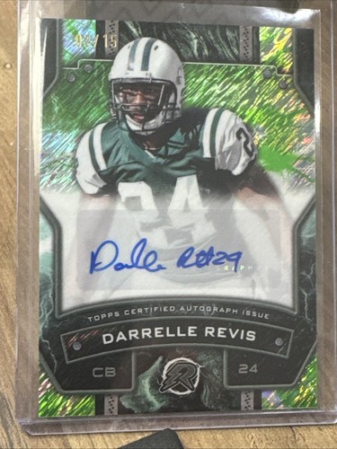 Darrelle Revis 2025 Topps Resurgence Auto Green Color Match /15 Jets ...