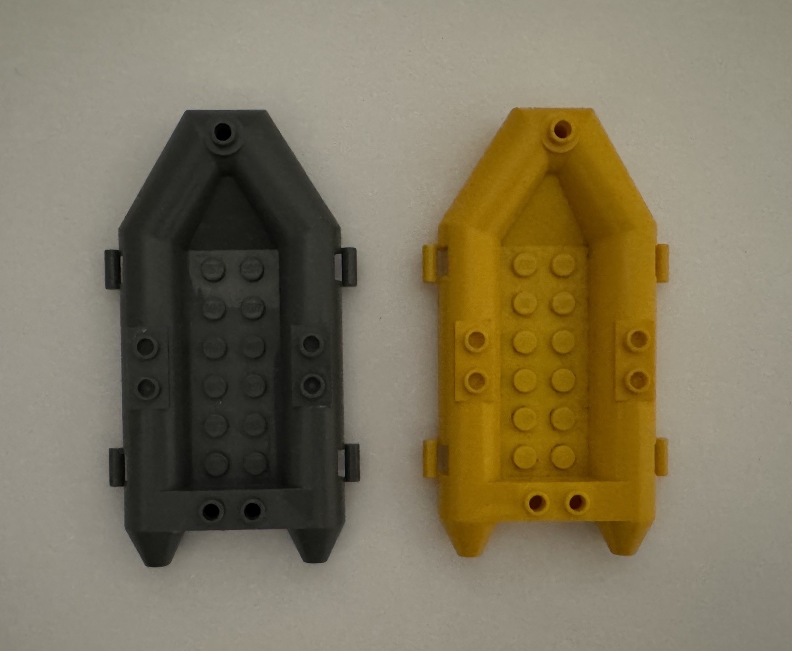 2 x LEGO Boats Dinghy Life Rafts Sea - 30086c01 Yellow Dark Bluish Grey ...