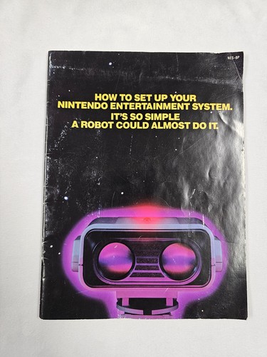 1986 Nintendo NES Deluxe Set Console Owner's User Manual ROB Robot R.O ...