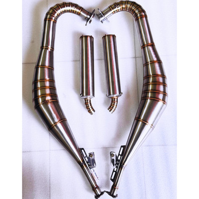 RD350 RD250 Exhaust | TIG-Welded Pie-Cut 2T Performance System | eBay