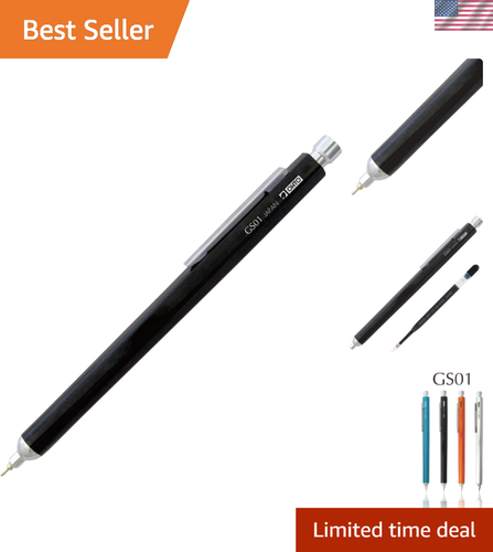 OHTO Needle-point Black Fine Leads Rollerball Pen with Anodized ...