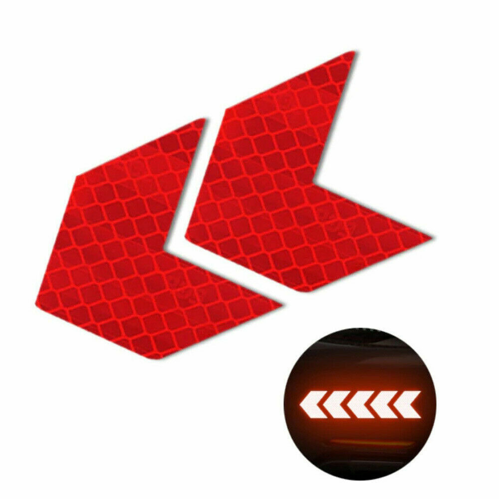 10x Reflective Warning Strip Tape Bumper Safety Reflector Red Car ...