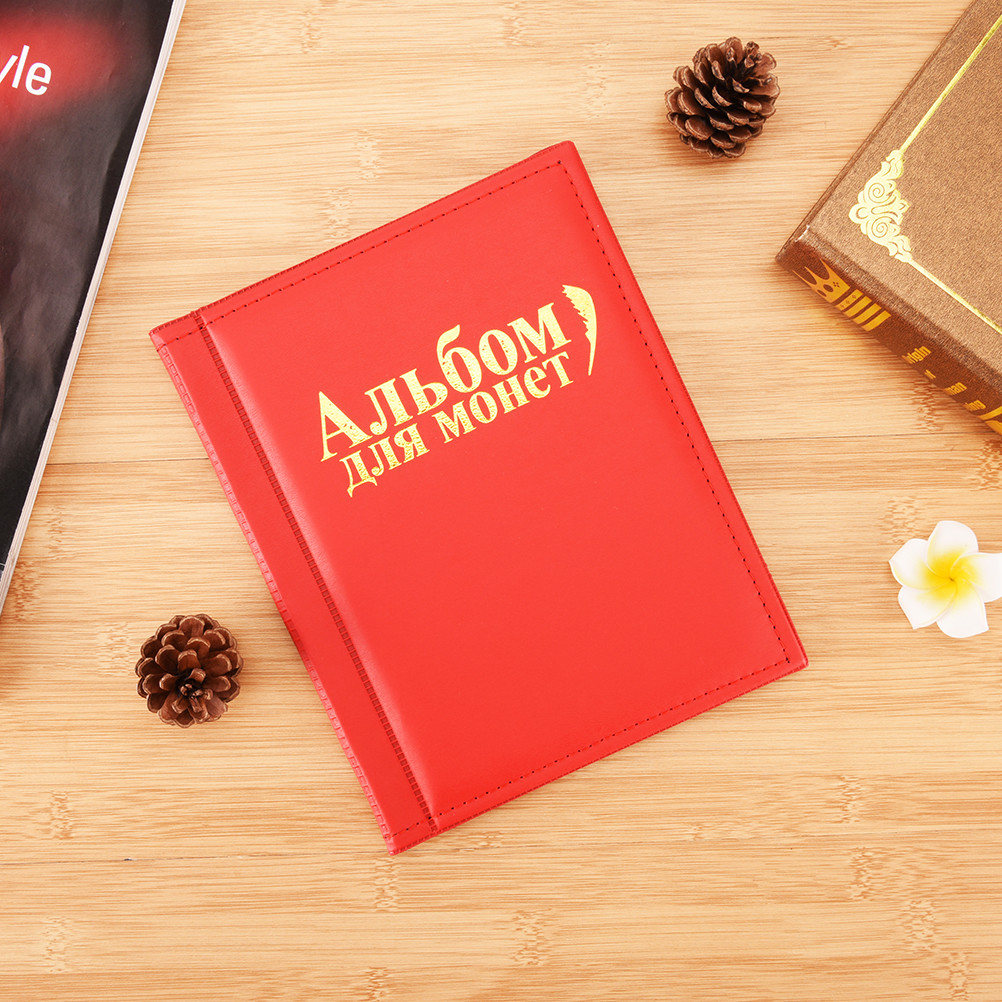 250 pockets pu world coin tokens banknotes collection storage album ...