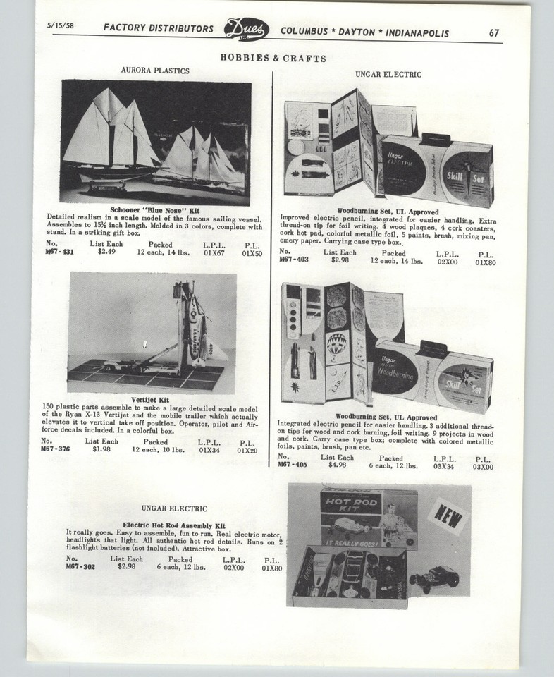 1958 PAPER AD Adams Action Models Cannon 155MM Gun Atomic Rocket Ungar ...