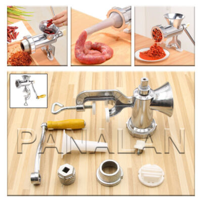 HQ HEAVY DUTY HAND OPERATED MEAT MINCER GRINDER KITCHEN BEEF MAKER ...