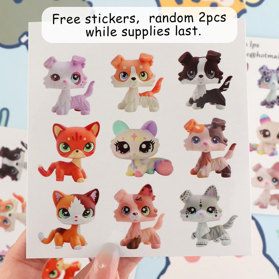 6x Custom lps Blank Bases Sitting Cat Bon Bon Persian Dachshund Dogs ...