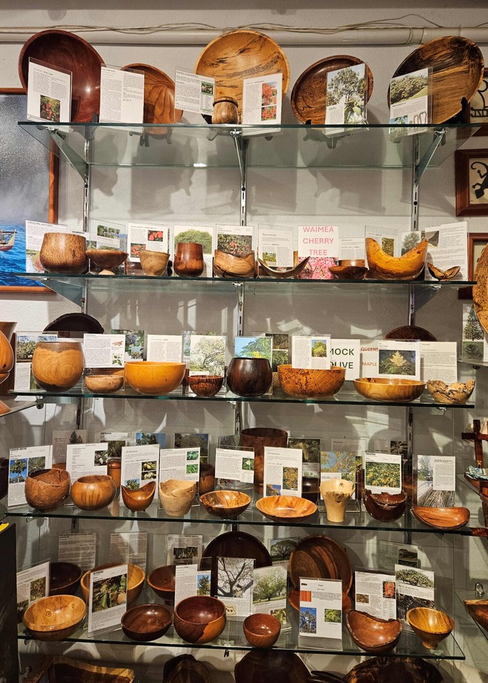 Hawaii Hawaiian Wood Wall - Manila Palm Wood Bowl - Calabash - Kelly ...