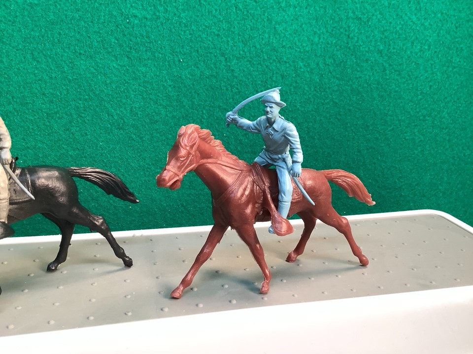 VINTAGE MARX 54MM ALAMO/FORT APACHE MOUNTED SOLDIERS W/SWORD | eBay