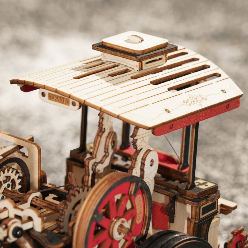 ROKR Steam Engine Wooden Model Kit | eBay UK