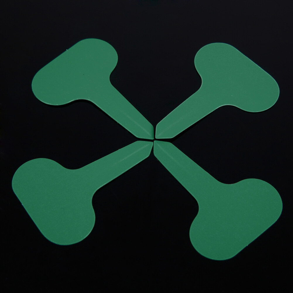 AU 100Pcs T-type Plastic Nursery Garden Plant Label Flower Thick Tag ...