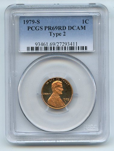 1979 S 1C T2 Type 2 Lincoln Cent Proof PCGS PR69DCAM | eBay