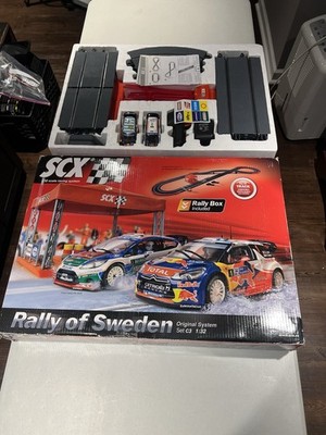 SCX 1/32 Scale Rally Of Sweden Slot Car Set Rally Box , | eBay