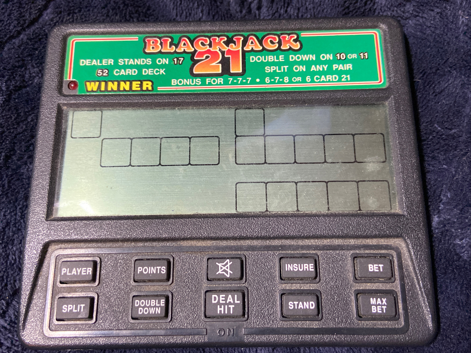 Blackjack Handheld Game Radio Shack Electronic Blackjack 21 Vintage ...