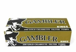 Gambler Light Gold King Size KS RYO Cigarette Tubes - 5 Boxes (1000 ...