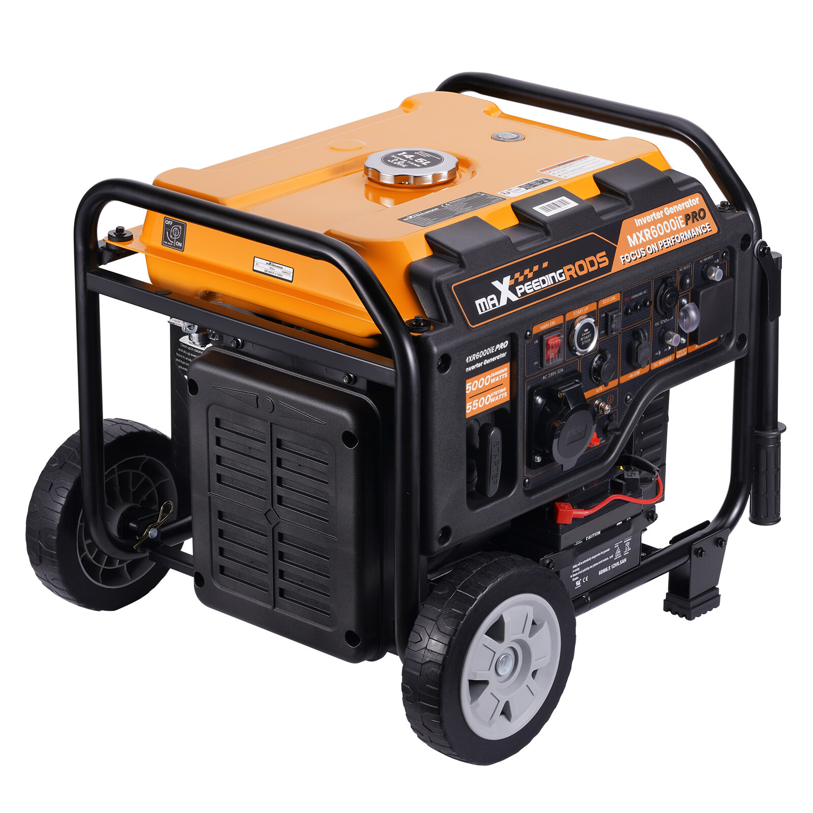 Inverter Generator Petrol Portable 5KW 4-Stroke Eco for RV travel +ATS ...