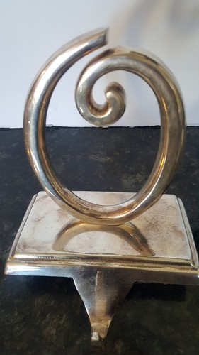 Pottery Barn Silver Stocking Holder - Letter "O" | eBay