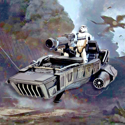 STAR WARS MANDALORIAN STORMTROOPER IMPERIAL TROOP TRANSPORT VINTAGE ...
