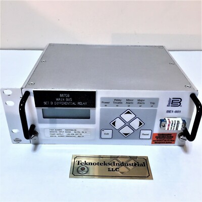 BASLER ELECTRIC BE1-851 / 887DB / 9289900180 DIFFERENTIAL RELAY | eBay