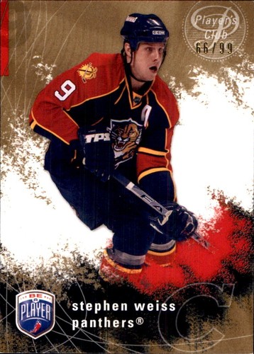 2007-08 Upper Deck Be a Player - Stephen Weiss #86 Player's Club /99 ...