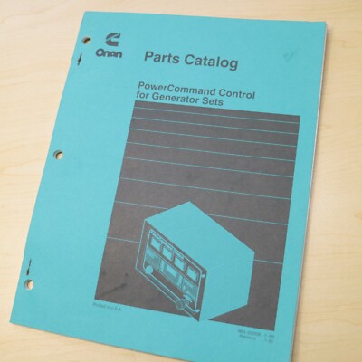 CUMMINS PowerCommand Control Generator Set ENGINE Parts MANUAL book ...