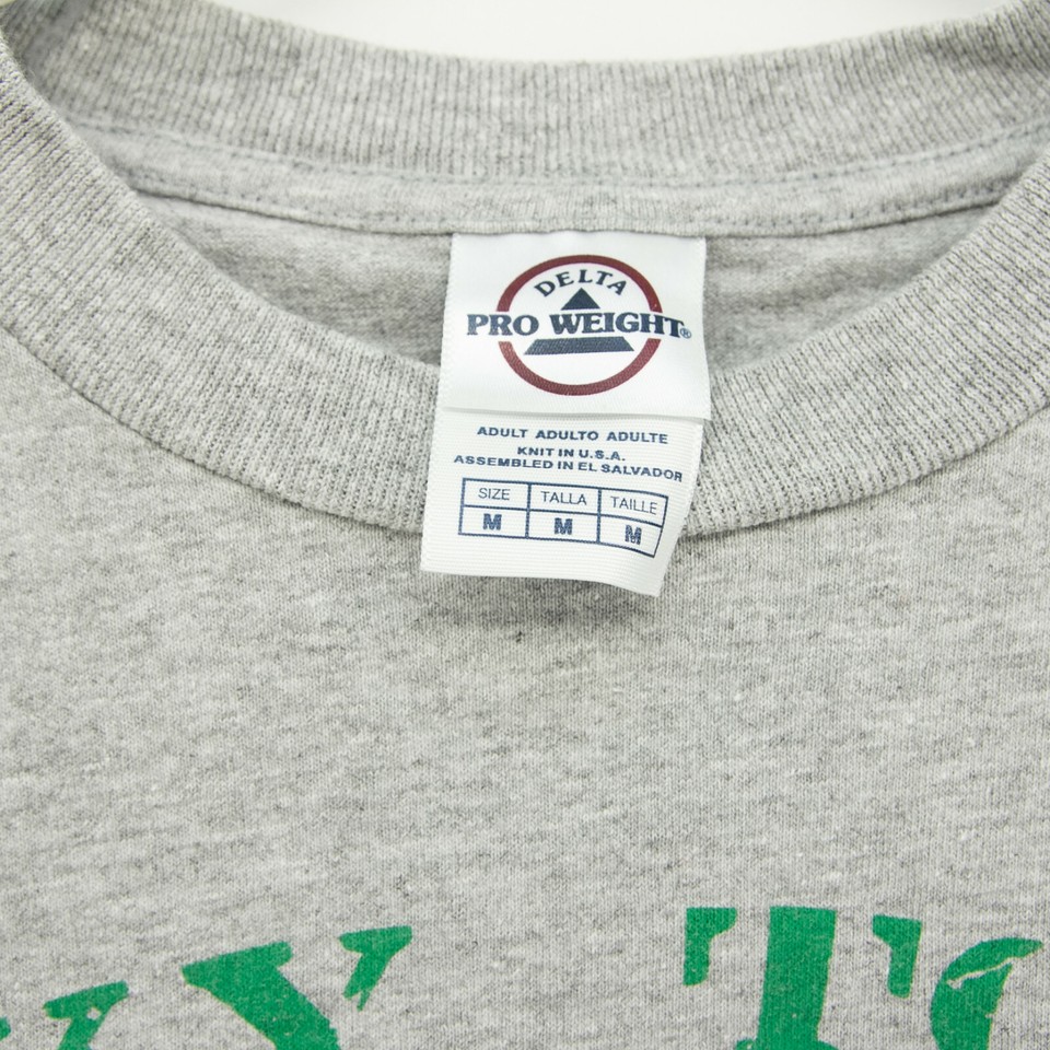 Lucky To Be Irish Gray Jersey Horseshoe Clover Delta Pro Weight Tag T ...