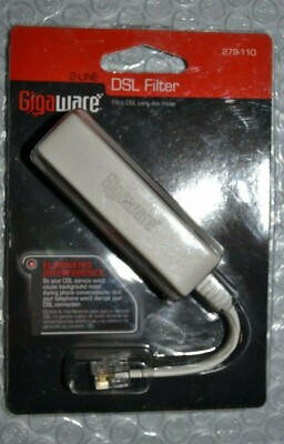 New--Gigaware 2-Line DSL Filter Item # 279-110 Radio Shack | eBay