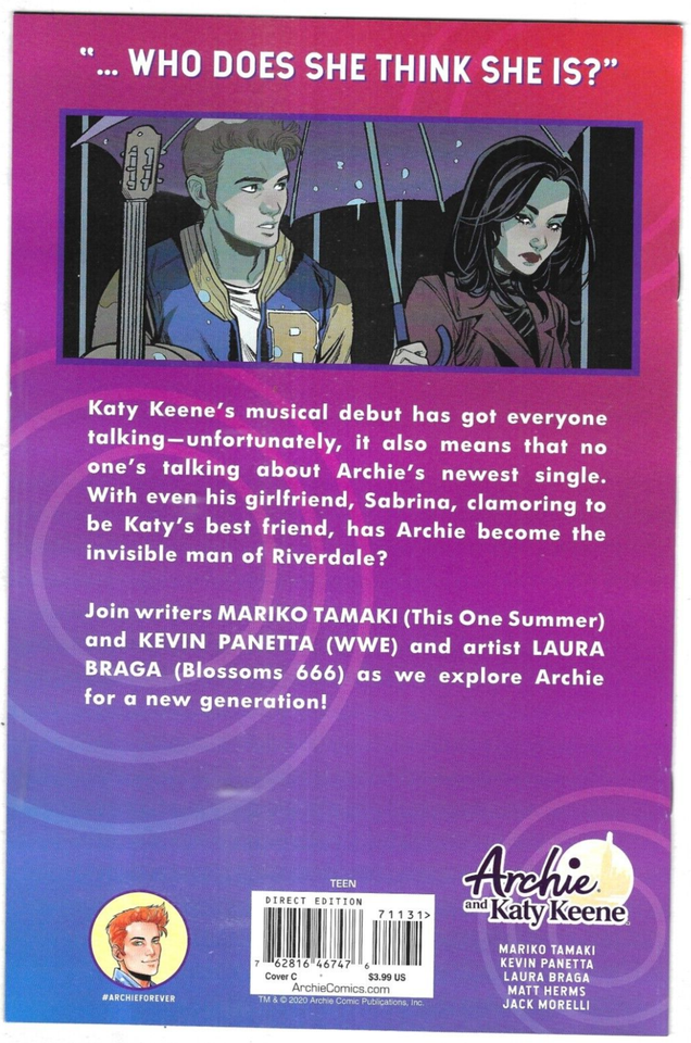 Archie and Katy Keene Comic 2 Cover C Variant Williams 2020 Mariko ...
