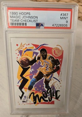 1990 Hoops Magic Johnson Checklist PSA 9 | eBay
