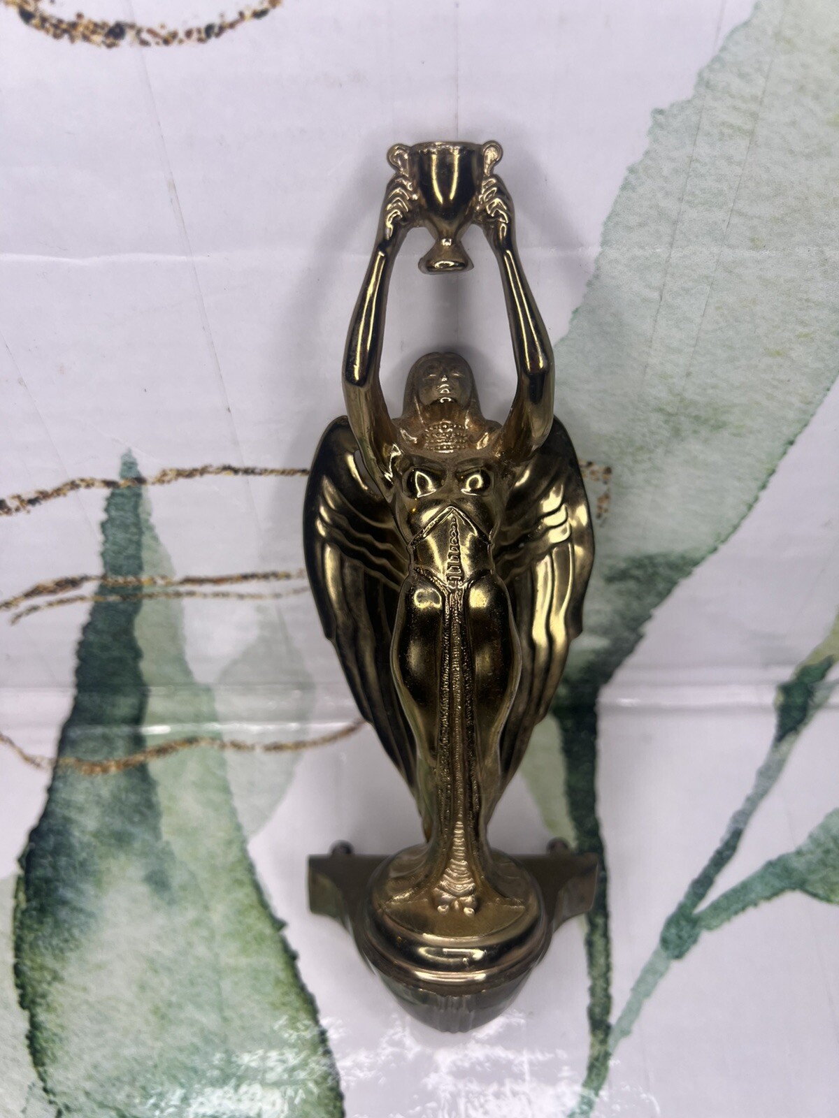 Rare Angel Hood Ornament Gold Art Car Hood Ornament | eBay