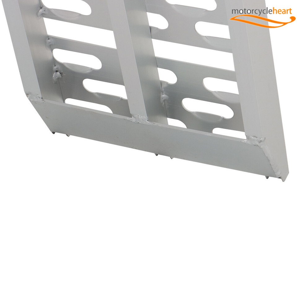 7.5' Heavy Duty Aluminum Folding Loading Ramp Motorcycle Arched Truck ...