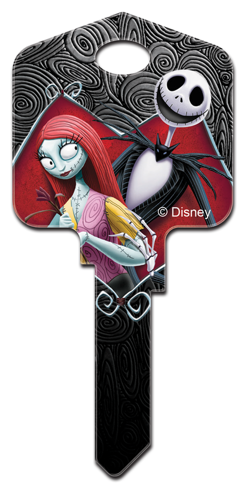 Disney Nightmare Before Christmas Jack & Sally House Key Blank Schlage ...