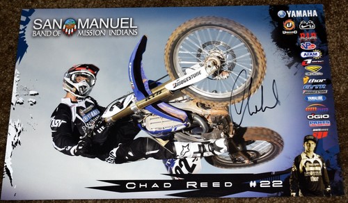 Chad REED #22 Signed Yamaha Poster Supercross San Manuel A | eBay