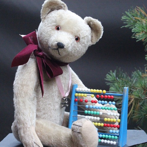 Rare Bing Teddy Bear Character Bear 1920s Top Condition 23.2" w Toy Top ...