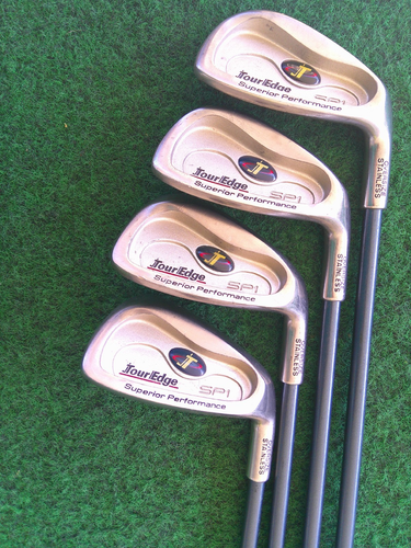 Ladies Tour Edge SPI Irons (#6,#7,#8,PW) Ladies Flex Graphite Shafts-RH ...