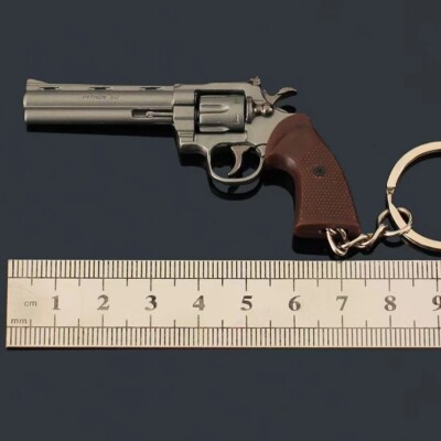 🔫 1:3 Mini Revolver grey – Alloy Detachable Pistol Keychain! | eBay