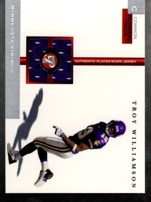 A9307- 2005 Topps Pristine Personal Pieces Common TW Troy Williamson ...