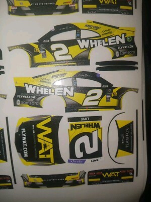 2024 Jesse Love #2 WAT Chevy Xfinity 1/64 Peel&Stick Decals | eBay