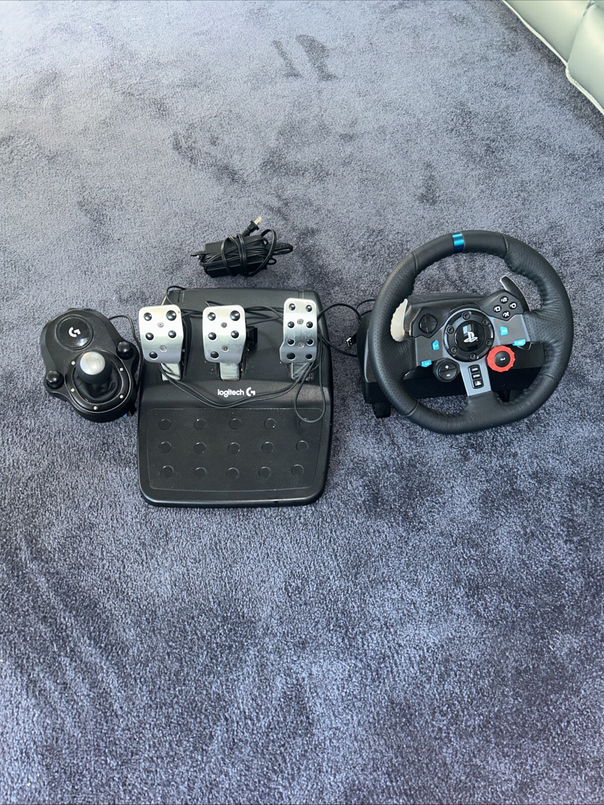 Used Logitech G29 Racing Wheel, Pedals And Shifter With Power supply ...