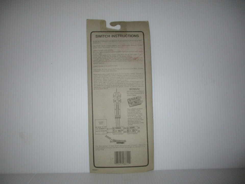 Life-Like Trains Electric-Remote-Control Left Hand Switch | eBay