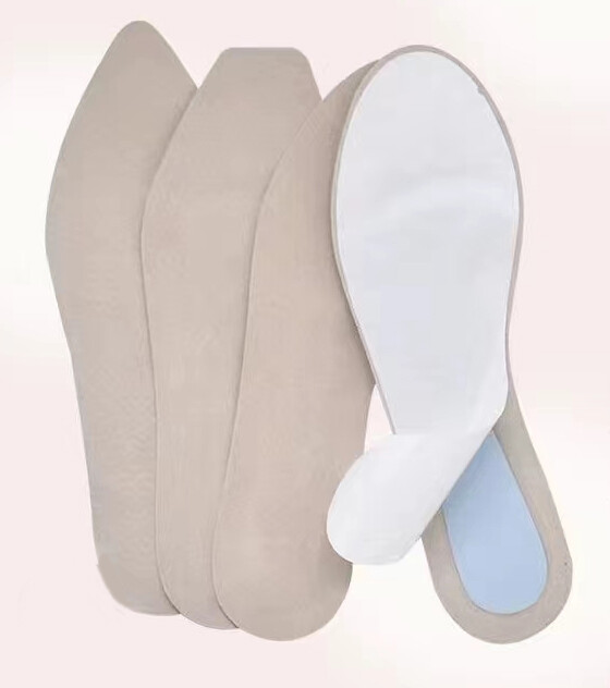 4x Self adhesive Leather Insoles Women Shoe Insert Girls Boot Repair ...