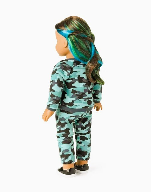 American Girl Truly Me Doll #89 COOL CAMO OUTFIT Street Chic Blue ...