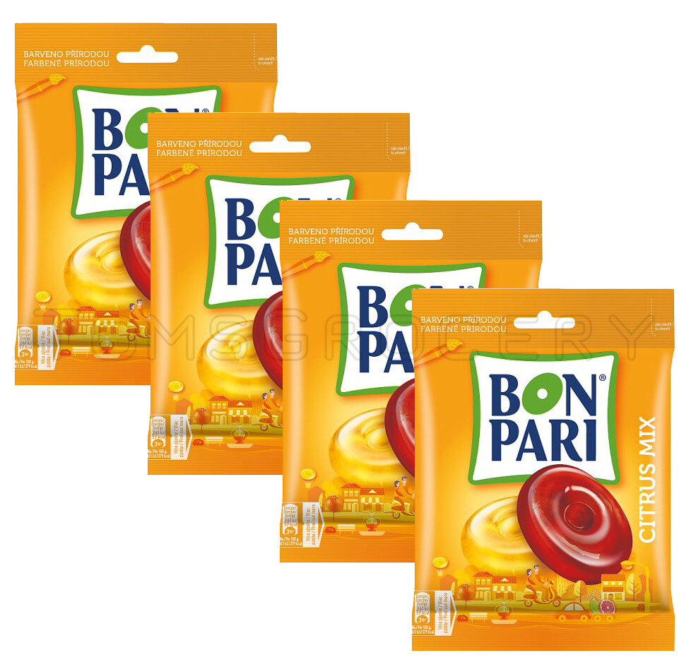 4 x BON PARI CITRUS MIX Fruit Flavor Hard Candy Bonbons 90g 3.2oz | eBay