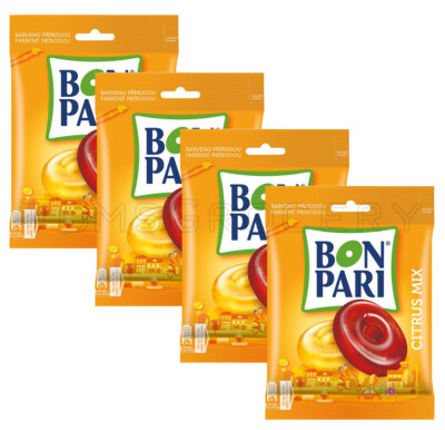 4 x BON PARI CITRUS MIX Fruit Flavor Hard Candy Bonbons 90g 3.2oz | eBay