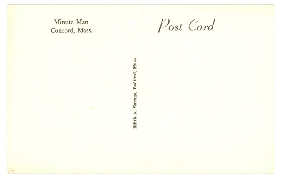 Minute Man Monument Concord Massachusetts Sculpted Daniel French 1874 ...